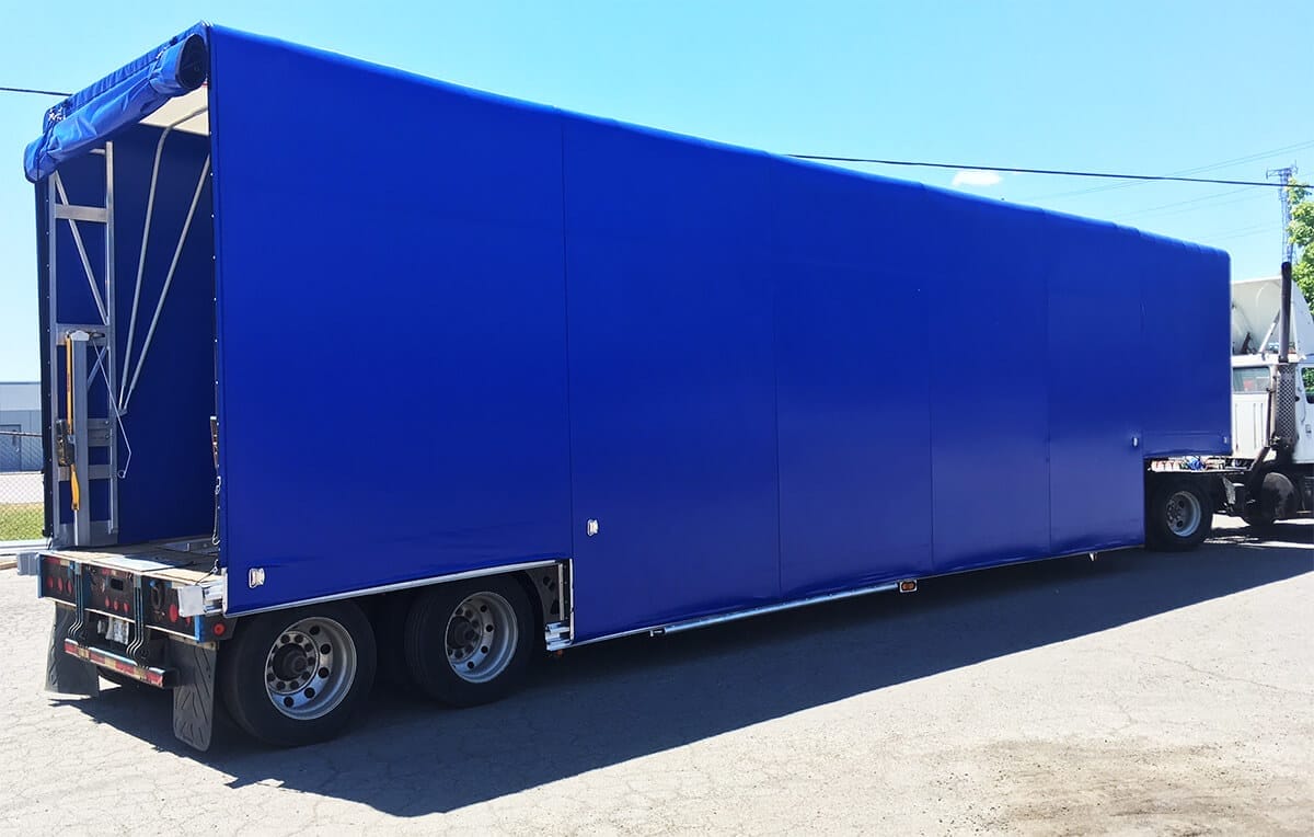 Double Drop Trailer Eagle Tarp System - Verduyn Tarps