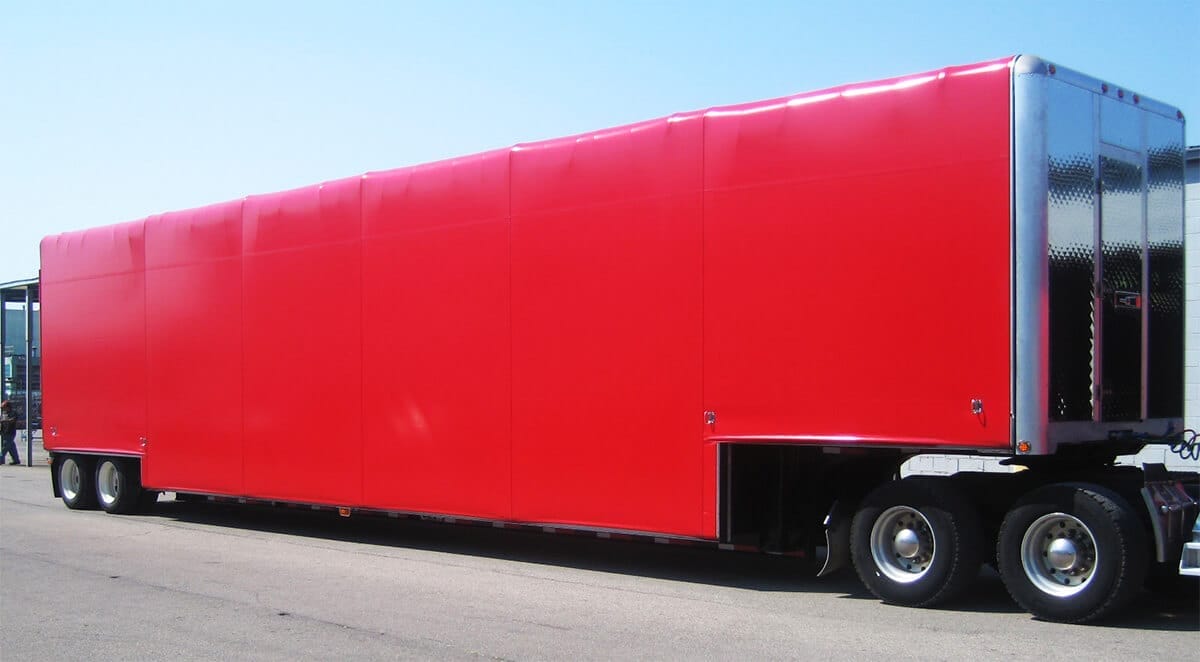 Double Drop Trailer Eagle Tarp System - Verduyn Tarps