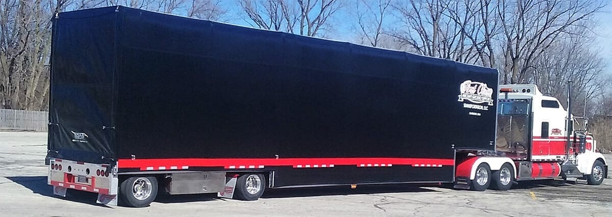 Double Drop Trailer Eagle Tarp System - Verduyn Tarps