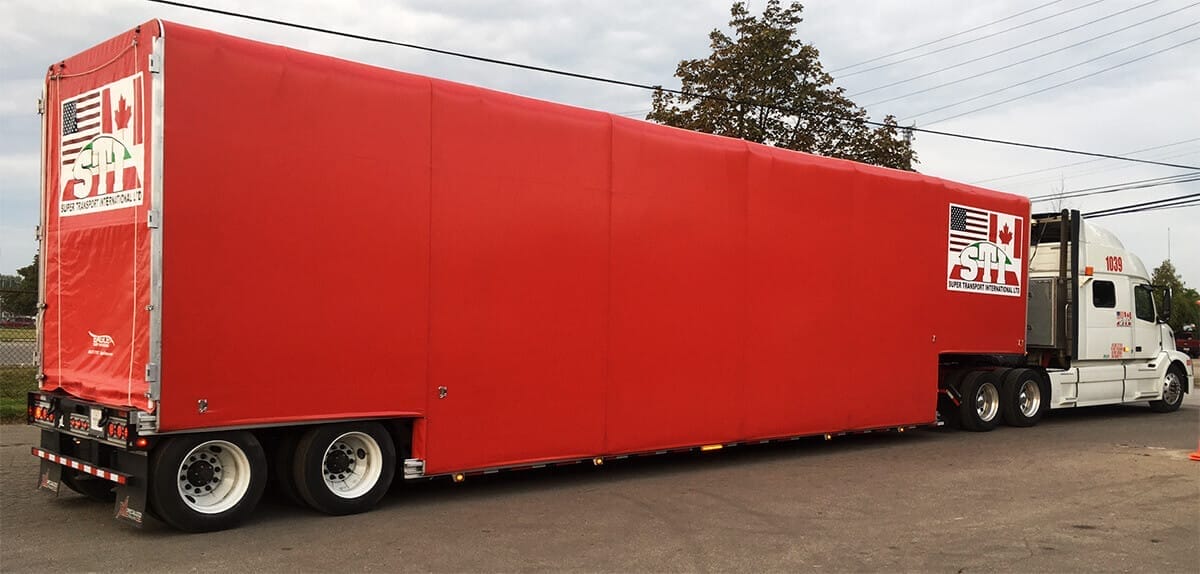 Double Drop Trailer Eagle Tarp System - Verduyn Tarps