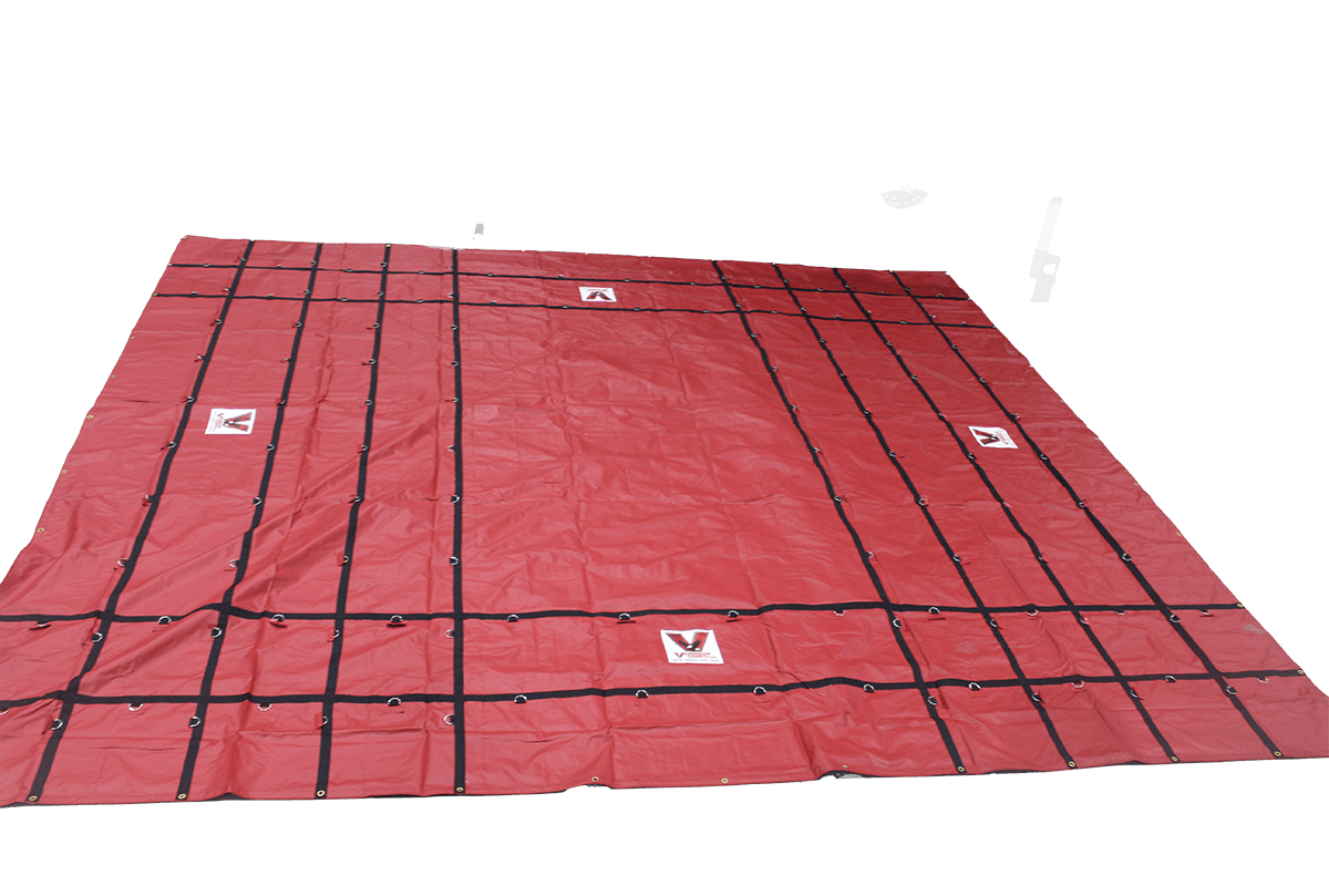 24' x 21' (8' Drops) Heavy Duty Lumber Tarp Red - Verduyn Tarps
